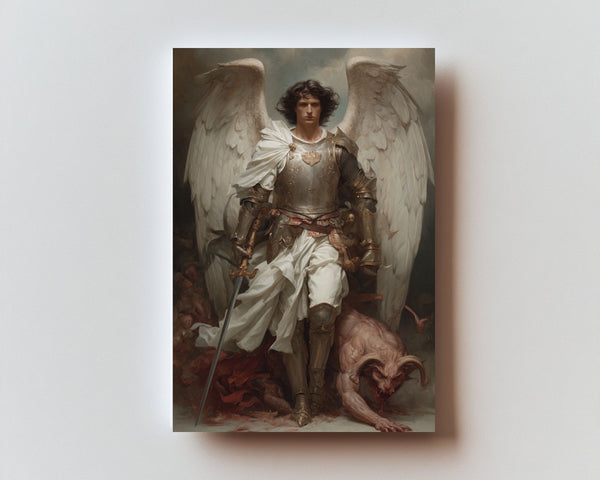 St. Michael Prayer for Battle - Holy Card – Road to Purity Store